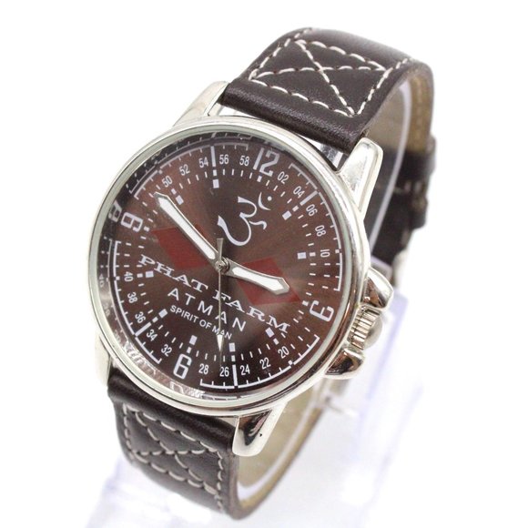 Phat Farm | Accessories | Vintage Phat Farm Watch Mens Silver Tone ...